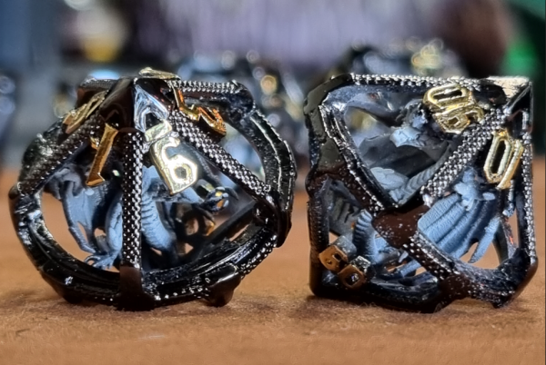 Caged Dragon Dice | Of Science & Swords
