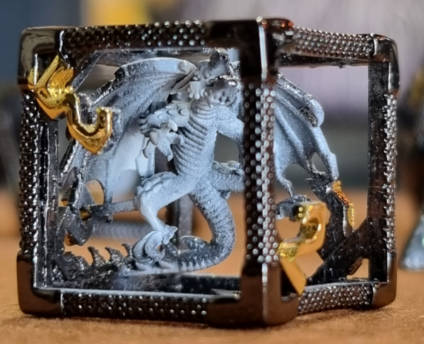 Caged Dragon Dice | Of Science & Swords